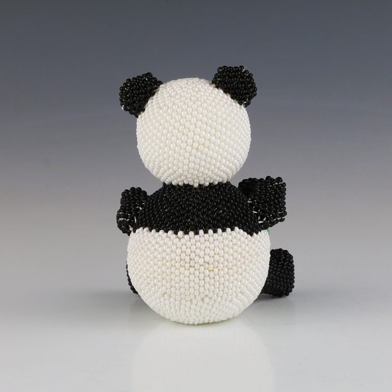 NATIVE AMERICAN ZUNI BEADED PANDA BEAR BY HOLLIE BOOQUA | The Crow and ...