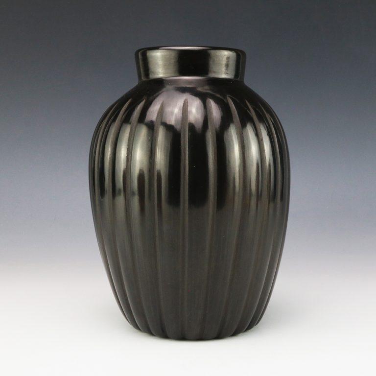 NATIVE AMERICAN SANTA CLARA POTTERY VASE BY ALVIN BACA | The Crow and ...
