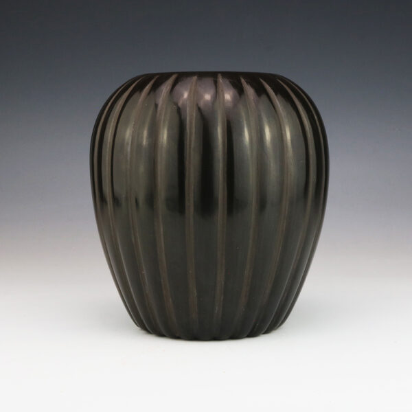 SANTA CLARA POTTERY VASE BY ALVIN BACA | The Crow and The Cactus