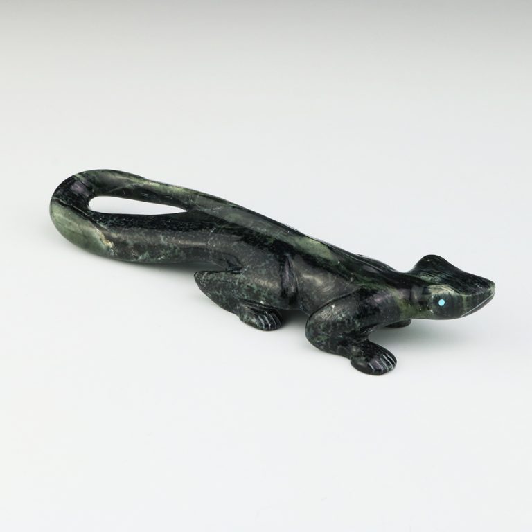 ZUNI SERPENTINE LIZARD FETISH BY NELSON YATSATTIE | The Crow and The Cactus