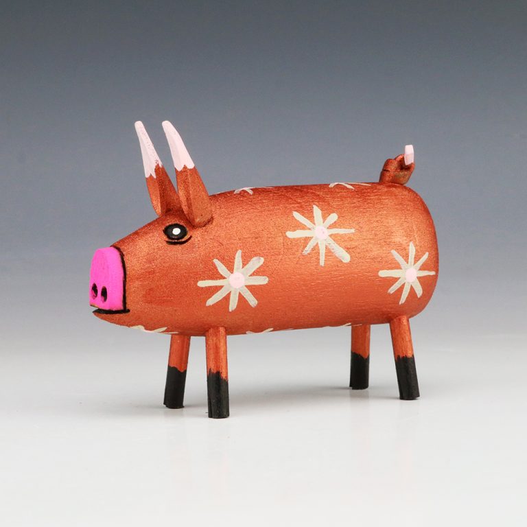 NATIVE AMERICAN NAVAJO FOLK ART PIG BY RAY & ORLEEN LANSING | The Crow ...