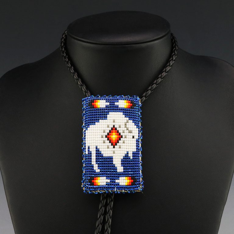 BEADED BUFFALO BOLO TIE BY CHARLENE JACKSON NAVAJO | The Crow and The ...