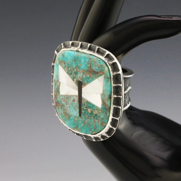 NATIVE AMERICAN NAVAJO TURQUOISE DRAGONFLY RING BY MONTY CLAW | The ...