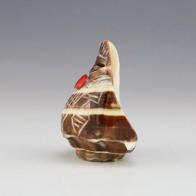 NATIVE AMERICAN ZUNI SHELL CORN MAIDEN FETISH BY DANIEL CHATTIN | The ...