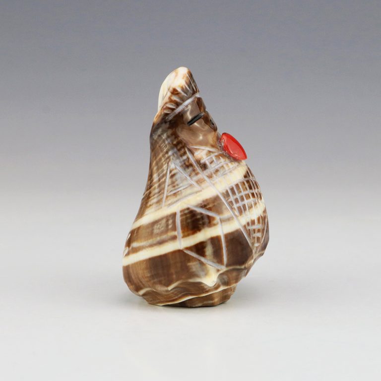 NATIVE AMERICAN ZUNI SHELL CORN MAIDEN FETISH BY DANIEL CHATTIN | The ...