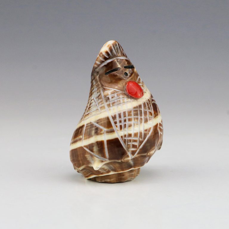 NATIVE AMERICAN ZUNI SHELL CORN MAIDEN FETISH BY DANIEL CHATTIN | The ...