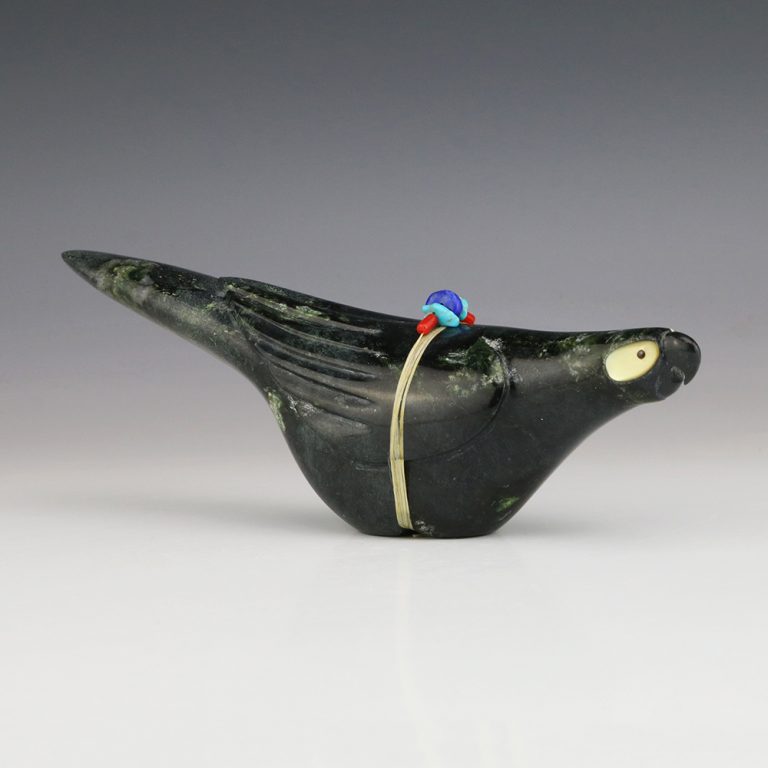 NATIVE AMERICAN ZUNI STEATITE PARROT FETISH BY GABE SICE | The Crow and ...