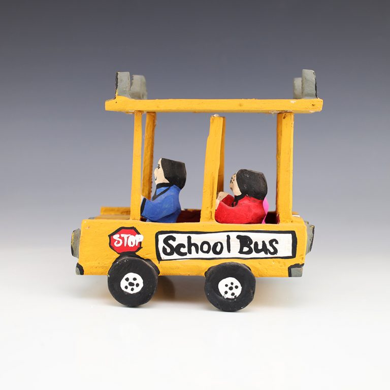 NATIVE AMERICAN NAVAJO SCHOOL BUS BY DELBERT BUCK | The Crow and The Cactus