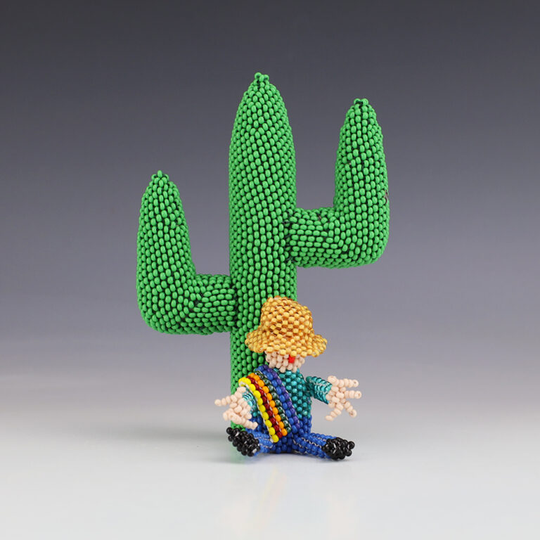 NATIVE AMERICAN ZUNI BEADED CACTUS BY ALESIA PONCHO | The Crow and The ...