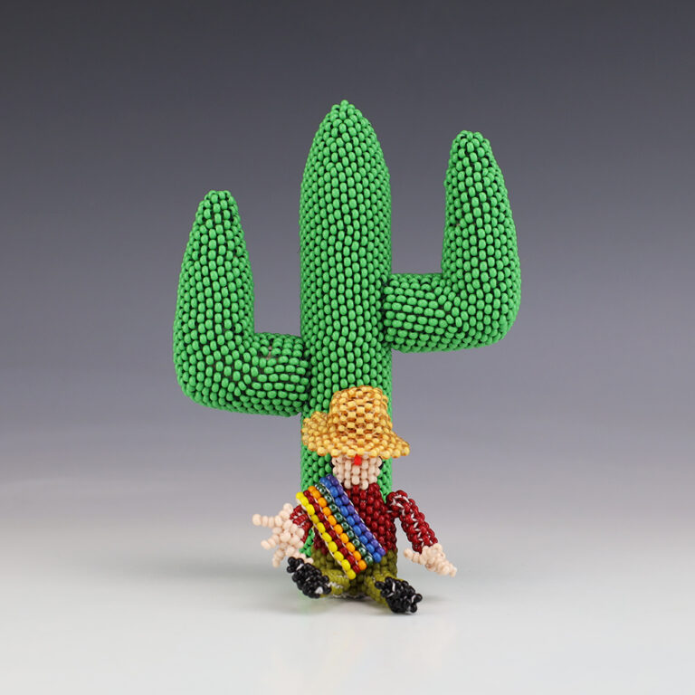 ZUNI BEADED CACTUS BY ALESIA PONCHO | The Crow and The Cactus