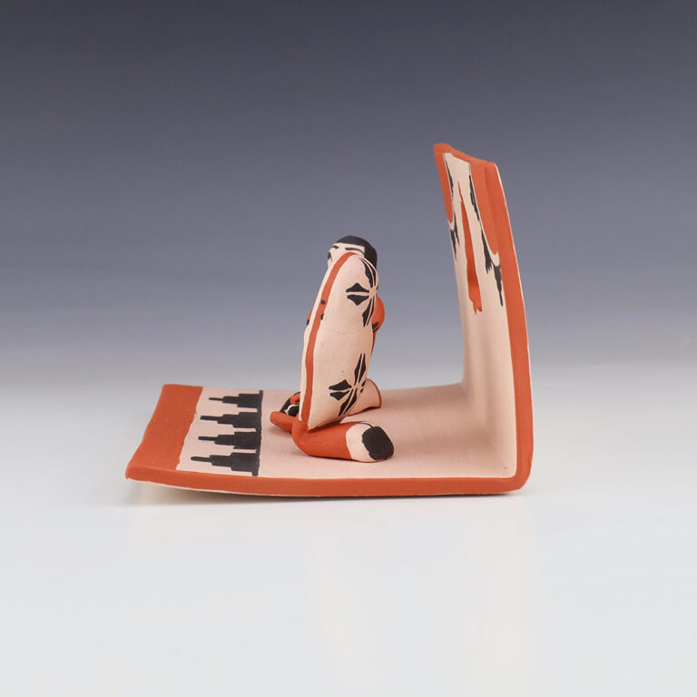 NATIVE AMERICAN KEWA SANTO DOMINGO POTTERY NATIVITY BY ANGEL & RALPH ...