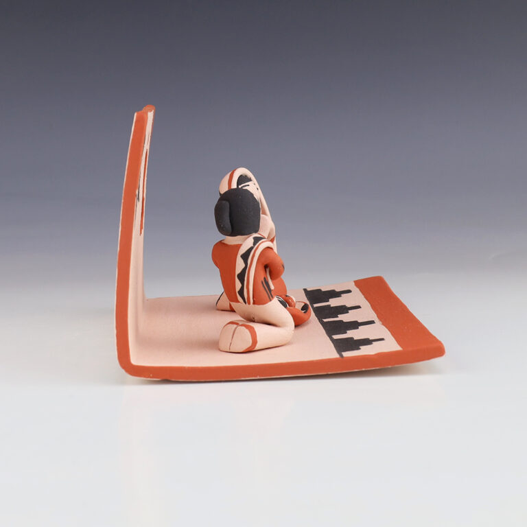 NATIVE AMERICAN KEWA SANTO DOMINGO POTTERY NATIVITY BY ANGEL & RALPH ...