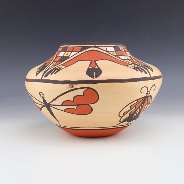 NATIVE AMERICAN ZUNI POTTERY OLLA BY KALLEN QUETAWKI | The Crow and The ...