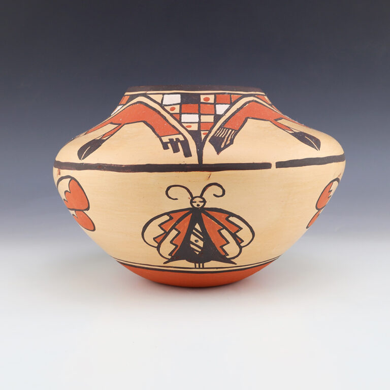 NATIVE AMERICAN ZUNI POTTERY OLLA BY KALLEN QUETAWKI | The Crow and The ...