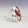 INLAY CARDINAL BRACELET BY QUINTIN QUAM ZUNI | The Crow and The Cactus
