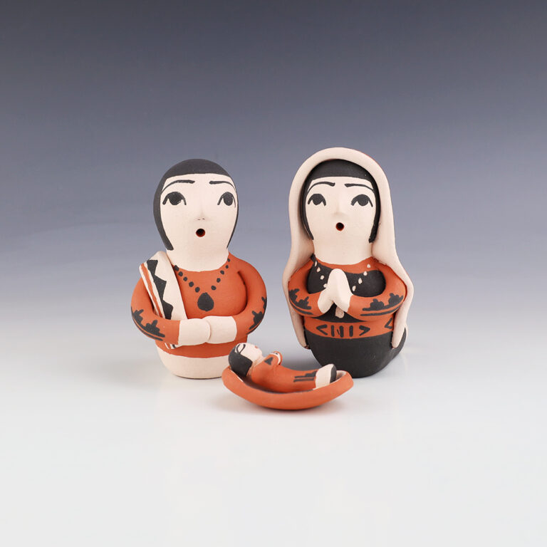 KEWA SANTO DOMINGO POTTERY NATIVITY BY ANGEL & RALPH BAILON | The Crow ...