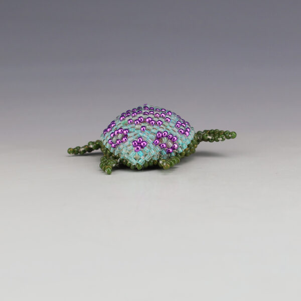 NATIVE AMERICAN ZUNI BEADED SEA TURTLE BY FARLAN QUETAWKI | The Crow and The Cactus