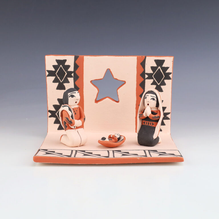 KEWA SANTO DOMINGO POTTERY NATIVITY BY ANGEL & RALPH BAILON | The Crow ...