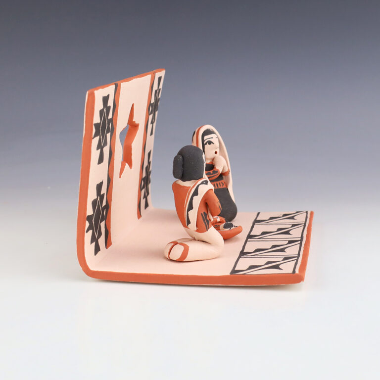 KEWA SANTO DOMINGO POTTERY NATIVITY BY ANGEL & RALPH BAILON | The Crow ...