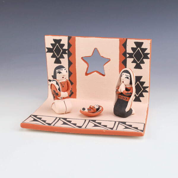 KEWA SANTO DOMINGO POTTERY NATIVITY BY ANGEL & RALPH BAILON | The Crow ...