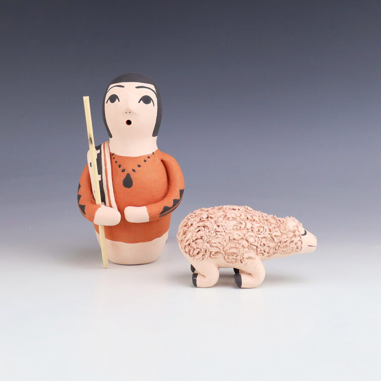 SANTO DOMINGO POTTERY NATIVITY BY ANGEL & RALPH BAILON | The Crow and ...