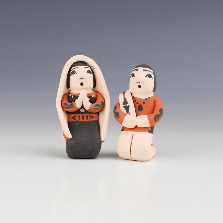KEWA SANTO DOMINGO POTTERY NATIVITY BY ANGEL & RALPH BAILON | The Crow ...