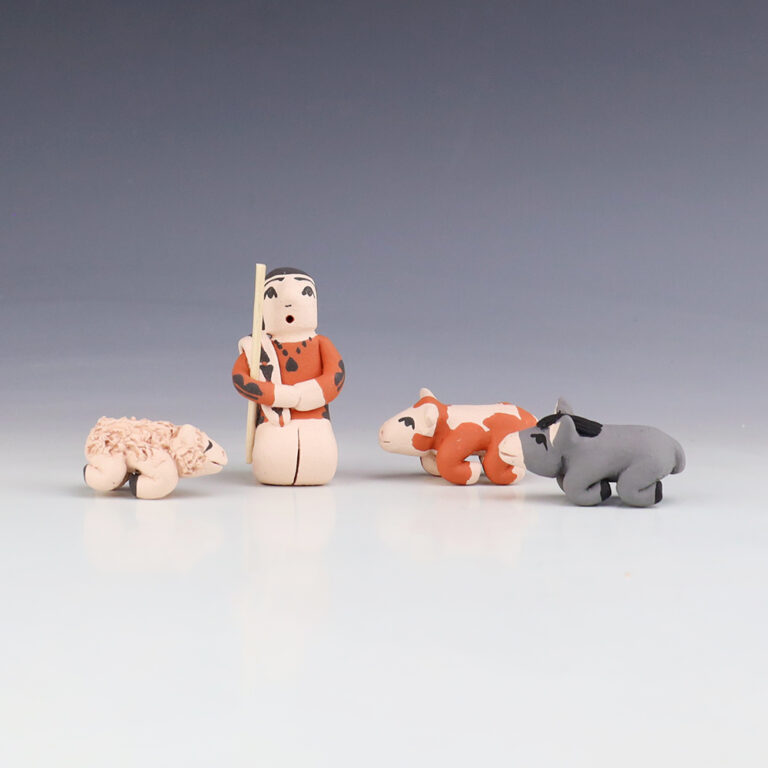 KEWA SANTO DOMINGO POTTERY NATIVITY BY ANGEL & RALPH BAILON | The Crow ...