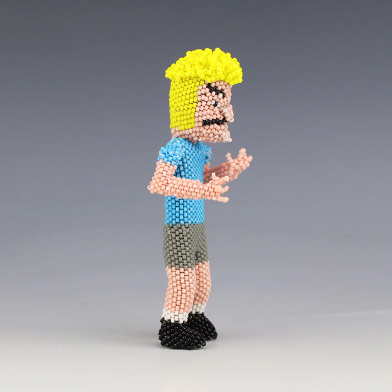 NATIVE AMERICAN ZUNI BEADED BEAVIS BY FARLAN QUETAWKI | The Crow and ...