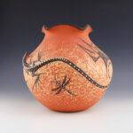 NATIVE AMERICAN ZUNI LIZARD POTTERY VASE BY DELDRICK CELLICION | The ...