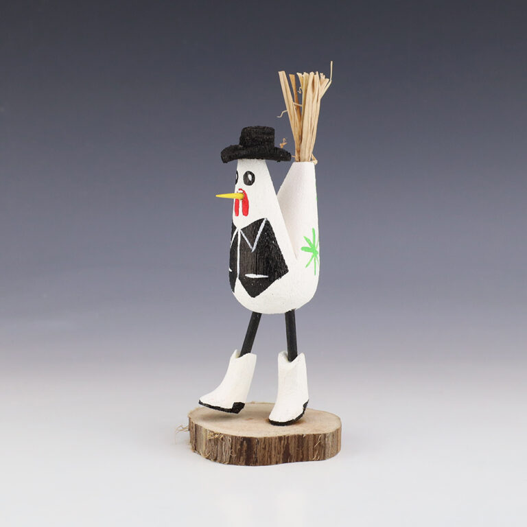 NATIVE AMERICAN NAVAJO FOLK ART COWBOY CHICKEN BY CHANDLER BEGAYE | The ...