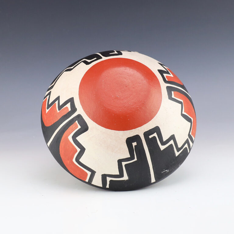 NATIVE AMERICAN SANTO DOMINGO KEWA HUMMINGBIRD POTTERY BOWL BY ROSE ...