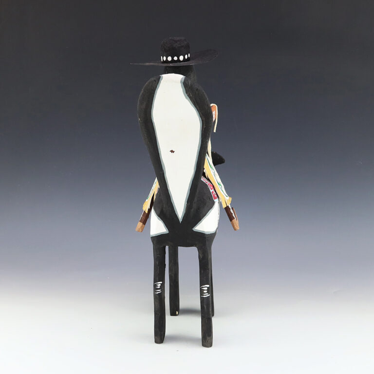 NAVAJO FOLK ART COWBOY RIDING A SKUNK BY DELBERT BUCK | The Crow and ...