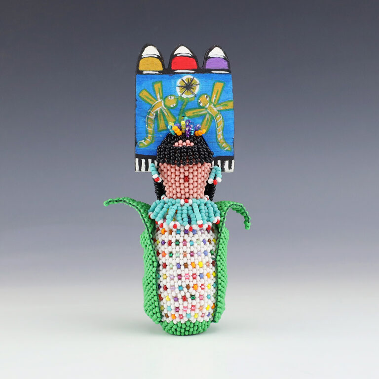 NATIVE AMERICAN ZUNI BEADED CORN MAIDEN BY ALESIA PONCHO | The Crow and ...