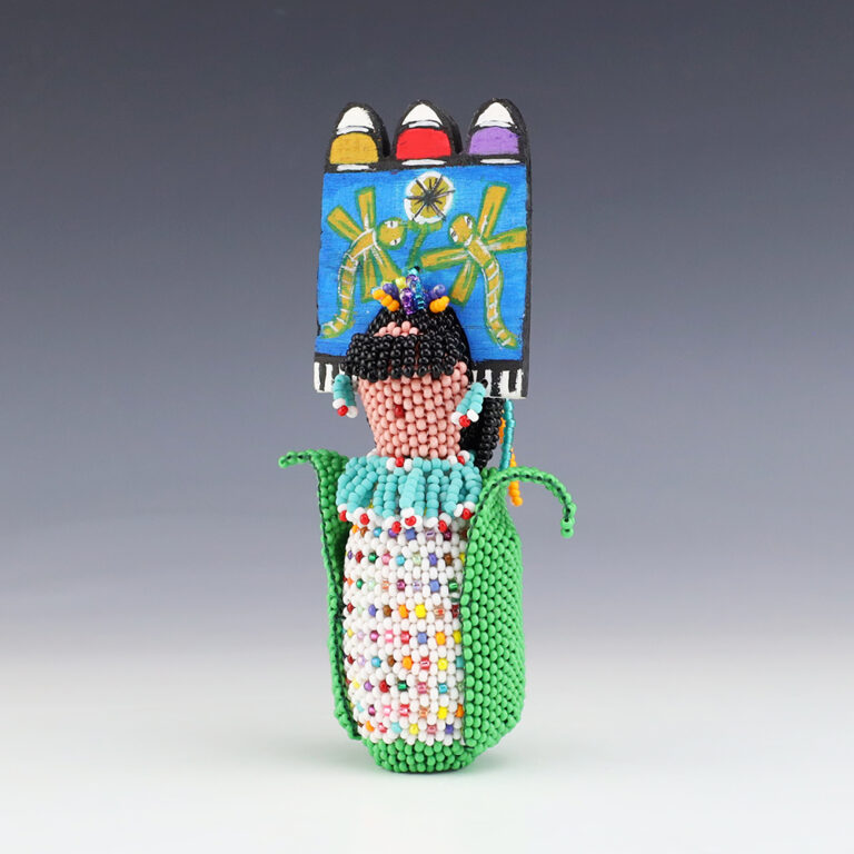 NATIVE AMERICAN ZUNI BEADED CORN MAIDEN BY ALESIA PONCHO | The Crow and ...