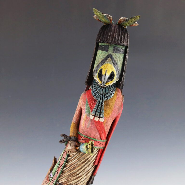 HOPI RED TAIL HAWK KACHINA BY LOGAN HONANIE | The Crow and The Cactus