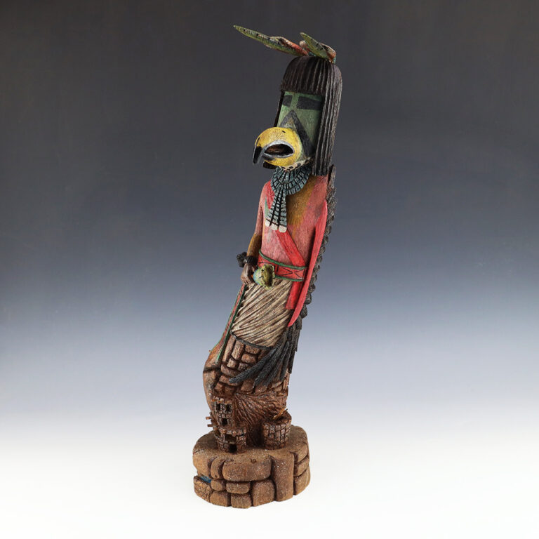 HOPI RED TAIL HAWK KACHINA BY LOGAN HONANIE | The Crow and The Cactus