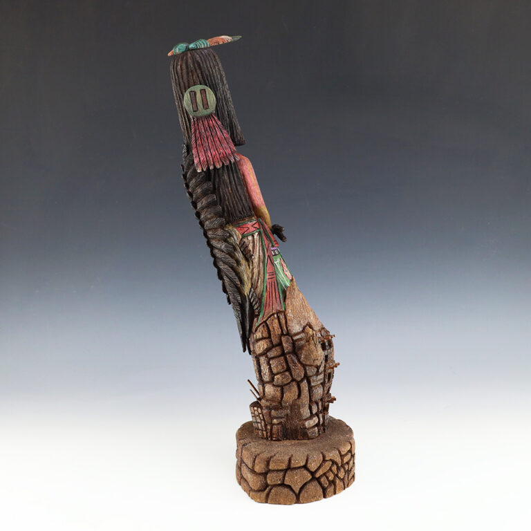 HOPI RED TAIL HAWK KACHINA BY LOGAN HONANIE | The Crow and The Cactus