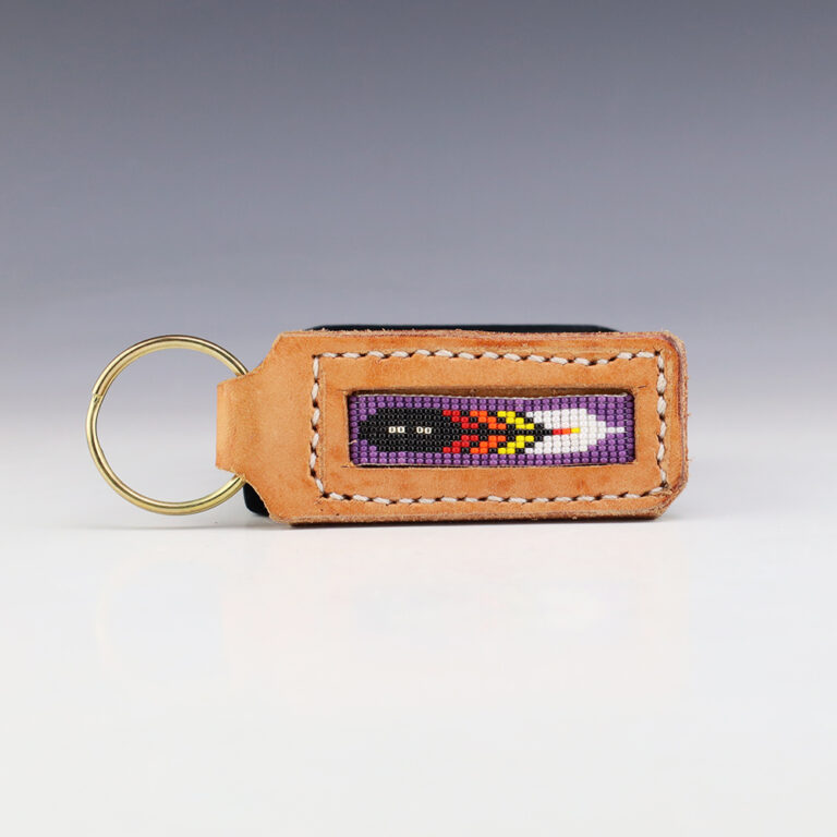 BEADED KEY RING BY JOYCE DEVORE NAVAJO | The Crow and The Cactus