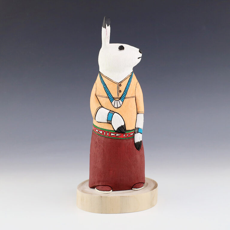 FOLK ART RABBIT BY ORLEEN & RAY LANSING NAVAJO | The Crow and The Cactus