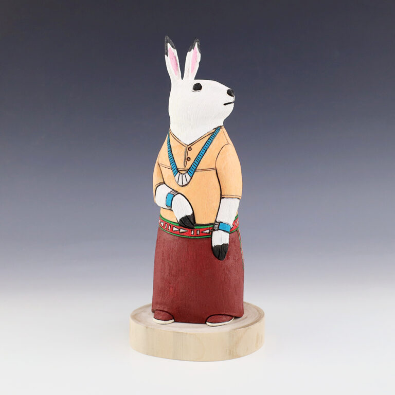 FOLK ART RABBIT BY ORLEEN & RAY LANSING NAVAJO | The Crow and The Cactus