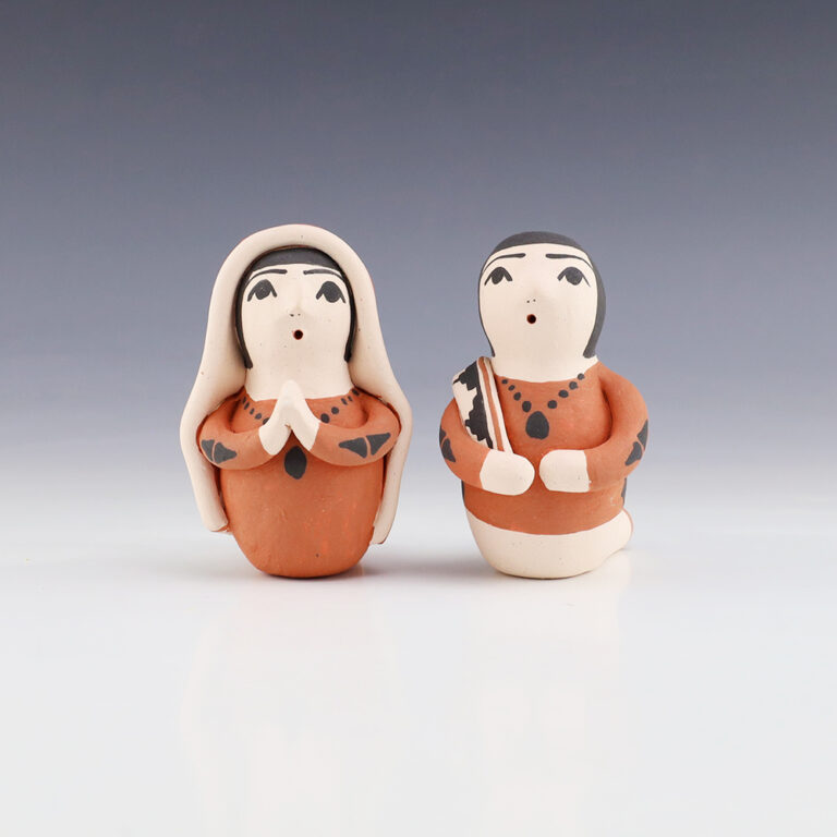 KEWA SANTO DOMINGO POTTERY NATIVITY BY ANGEL & RALPH BAILON | The Crow ...