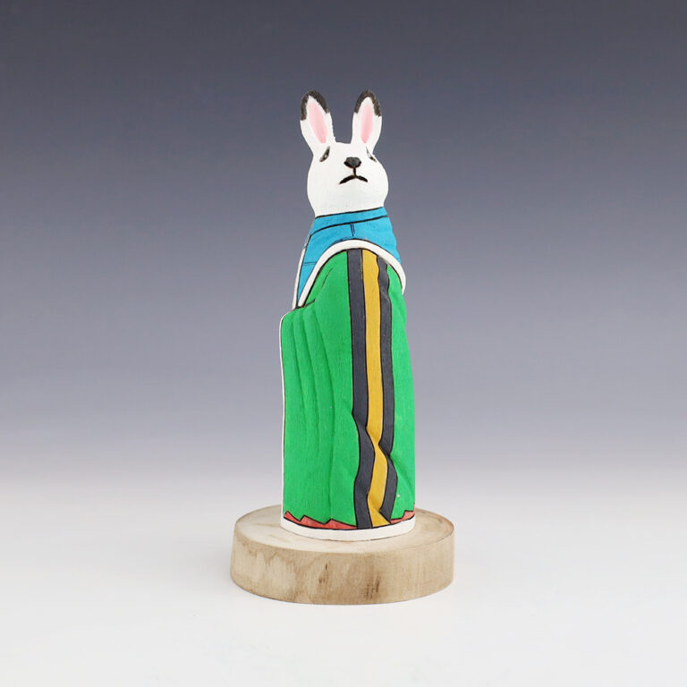 FOLK ART RABBIT BY ORLEEN & RAY LANSING NAVAJO | The Crow and The Cactus