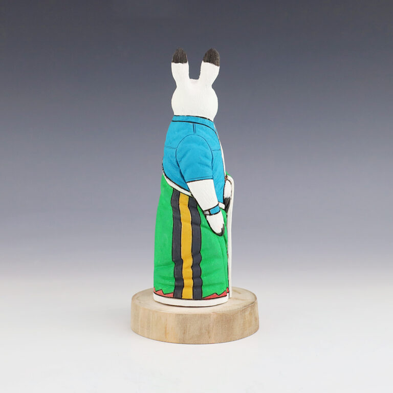 FOLK ART RABBIT BY ORLEEN & RAY LANSING NAVAJO | The Crow and The Cactus