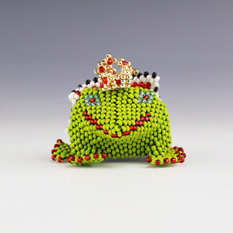 ZUNI BEADED FROG PRINCE BY FARLAN QUETAWKI | The Crow and The Cactus