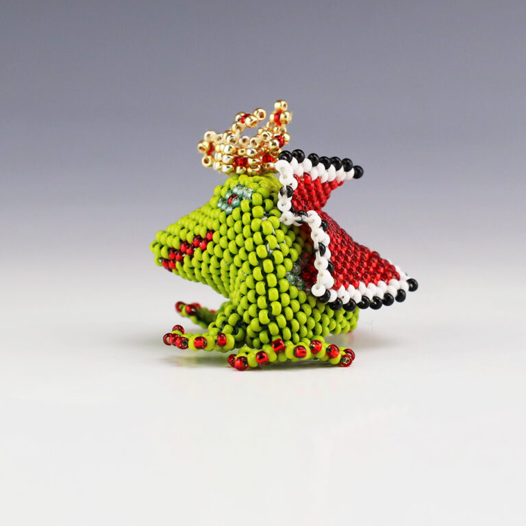 ZUNI BEADED FROG PRINCE BY FARLAN QUETAWKI | The Crow and The Cactus