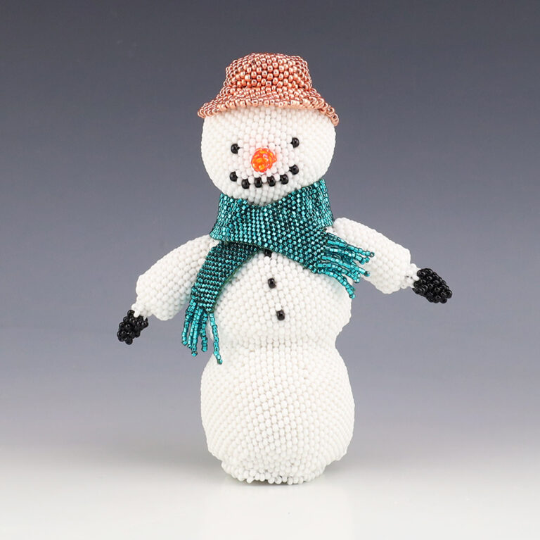 NATIVE AMERICAN ZUNI BEADED SNOWMAN BY ANDREA LAAHTY | The Crow and The ...