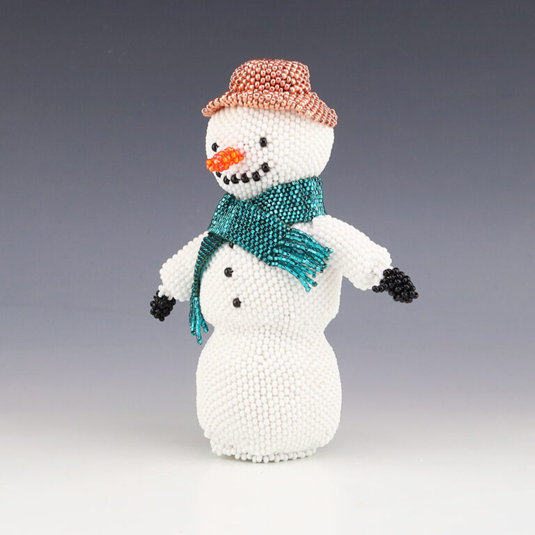 NATIVE AMERICAN ZUNI BEADED SNOWMAN BY ANDREA LAAHTY | The Crow and The ...