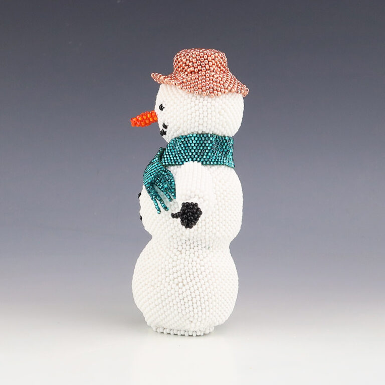 NATIVE AMERICAN ZUNI BEADED SNOWMAN BY ANDREA LAAHTY | The Crow and The ...