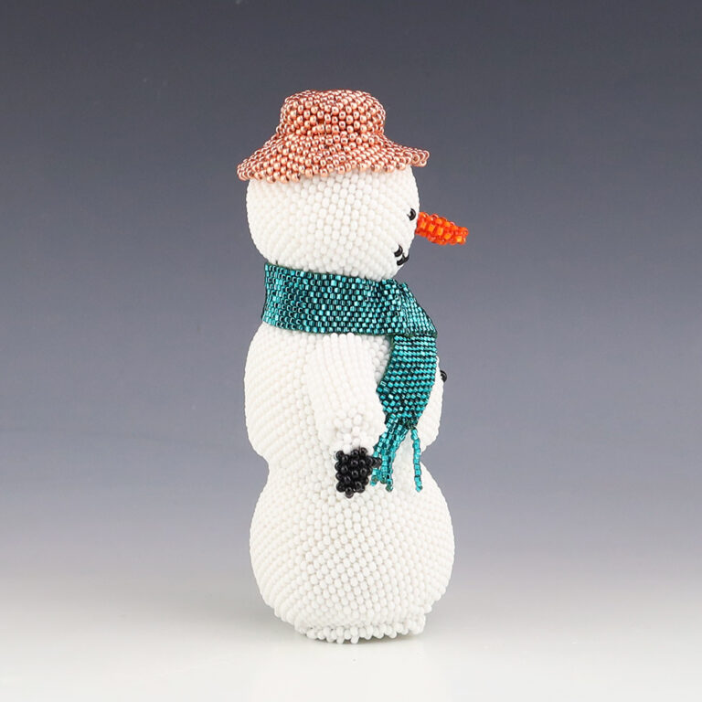 NATIVE AMERICAN ZUNI BEADED SNOWMAN BY ANDREA LAAHTY | The Crow and The ...