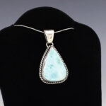 NATIVE AMERICAN NAVAJO STERLING SILVER & LARIMAR PENDANT | The Crow and ...